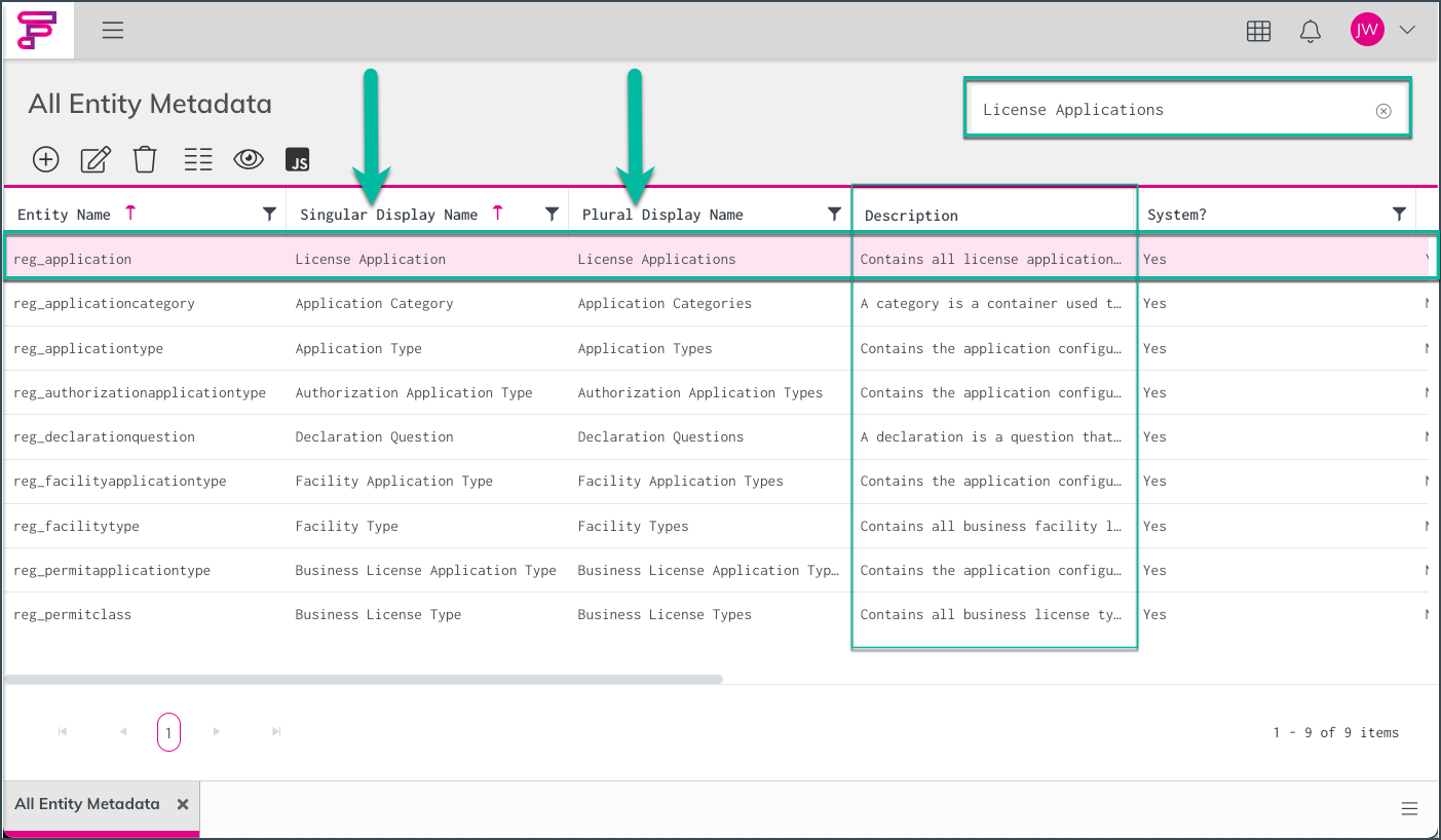 Create and Configure Custom Table Views – Thentia