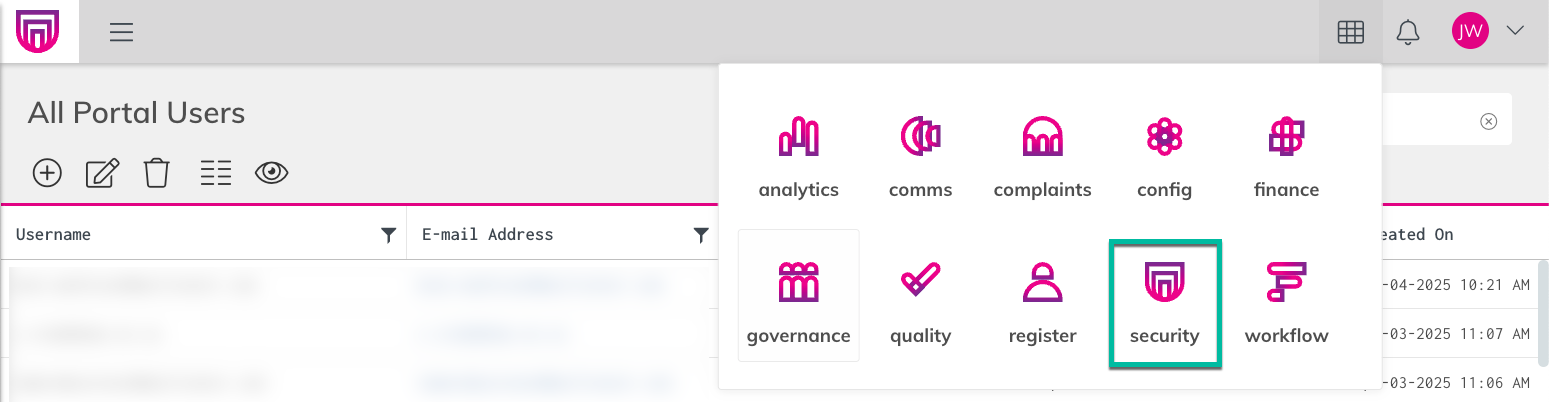 Unlocking Portal User Accounts from the Workbench – Thentia