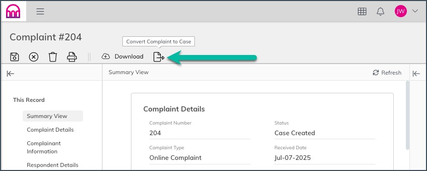 Complaint Management – Thentia