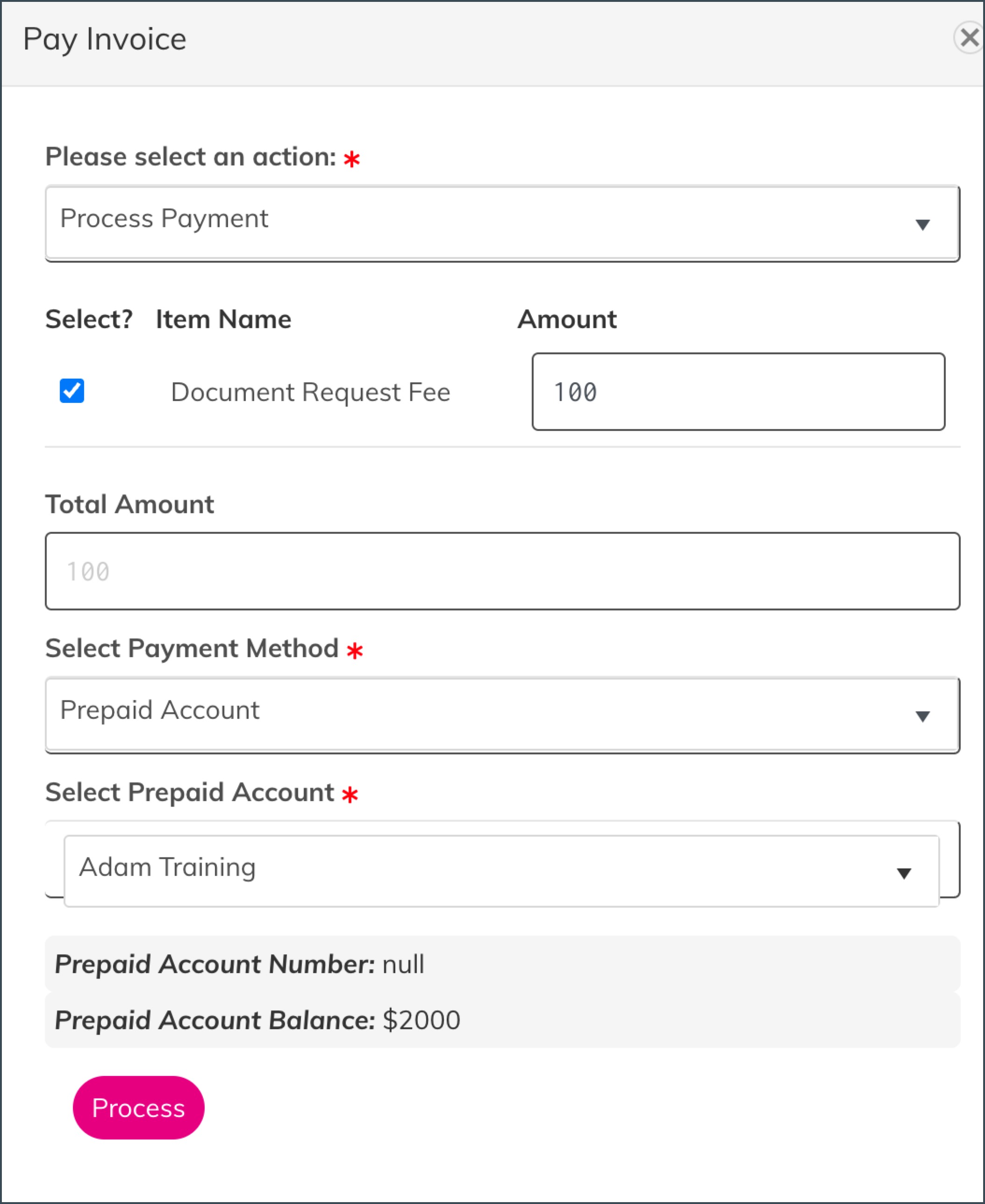 Prepaid Account – Thentia
